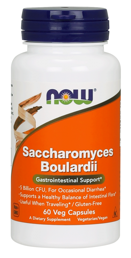 Now Saccharomyces Boulardii Probiotic 5 Billion CFU 60 VCaps 114914 ...