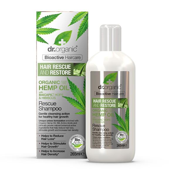 Dr Organic Hemp Oil Rescue Shampoo 265ml 115721 | Hardy's | New Zealand