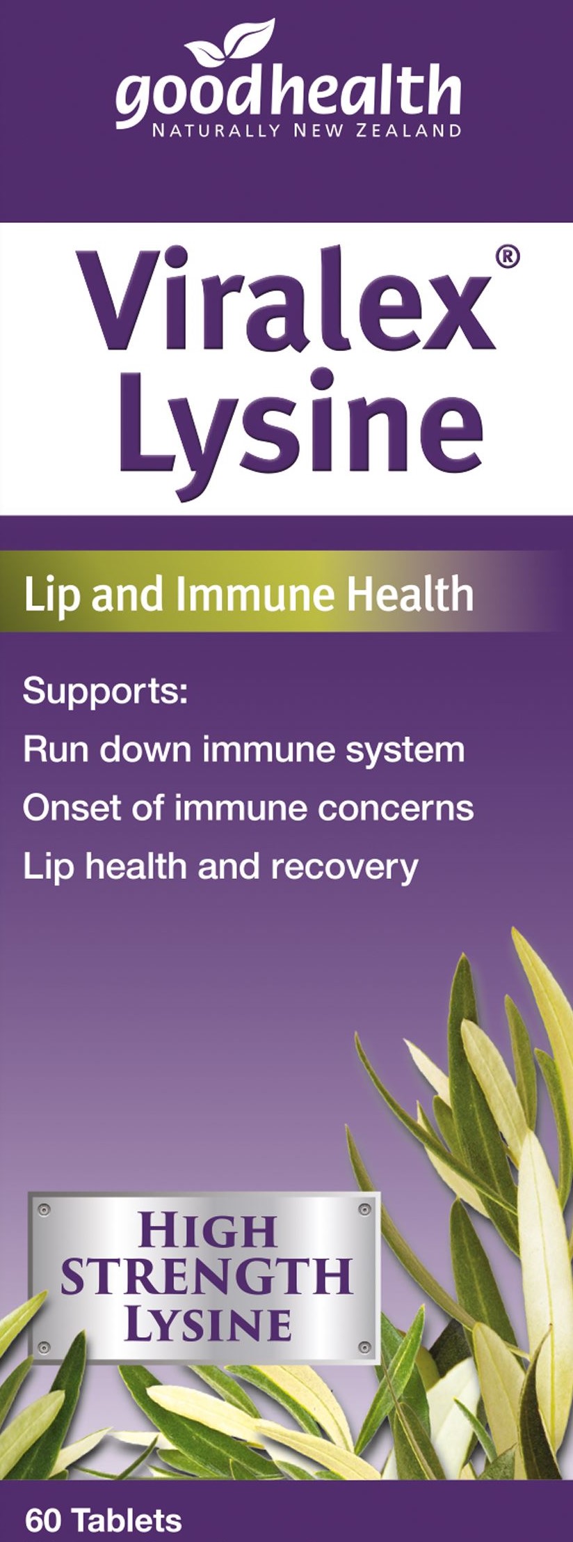Good Health Viralex Lysine 60 tablets 116220 | Hardy's | New Zealand