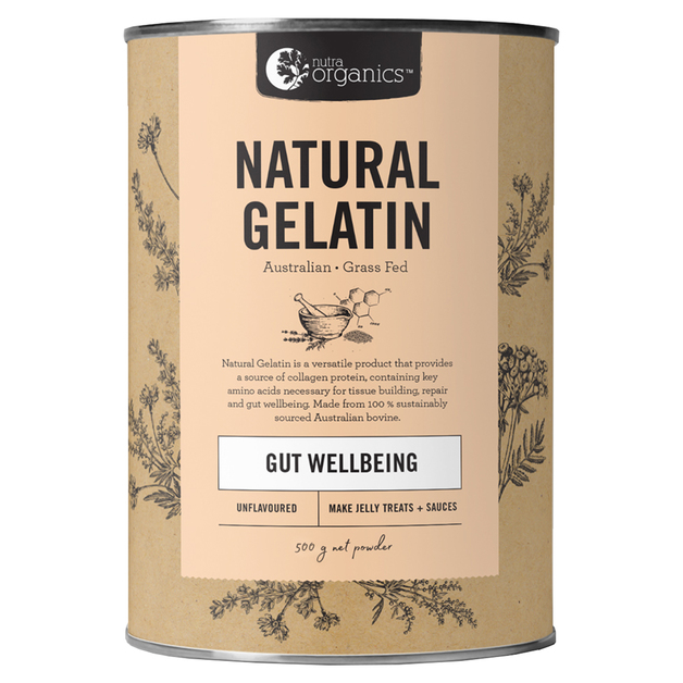 Nutra Organics Natural Gelatin 500g Powder 112740 | Hardy's | New Zealand