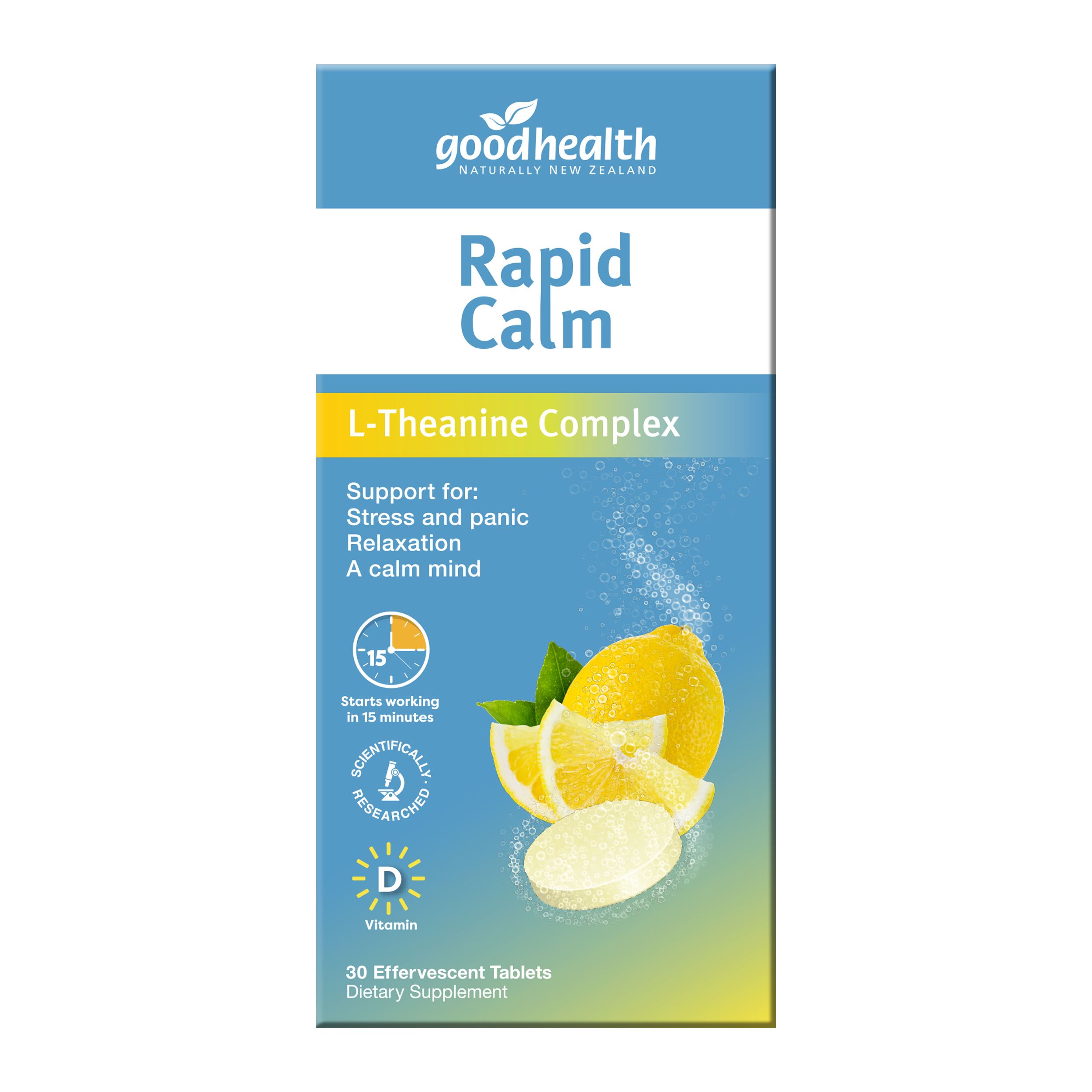 Good Health Rapid Calm 30 Effervescent Tablets 116070 | Hardy's | New ...